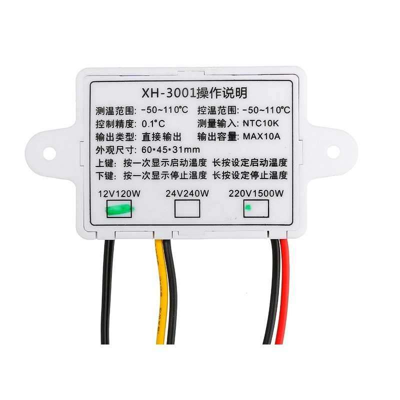 XH-W3001 DC 24V 240W Digital Temperature Controller Microcomputer ... XH-W3001 DC 24V 240W Digital Temperature Controller Microcomputer ...