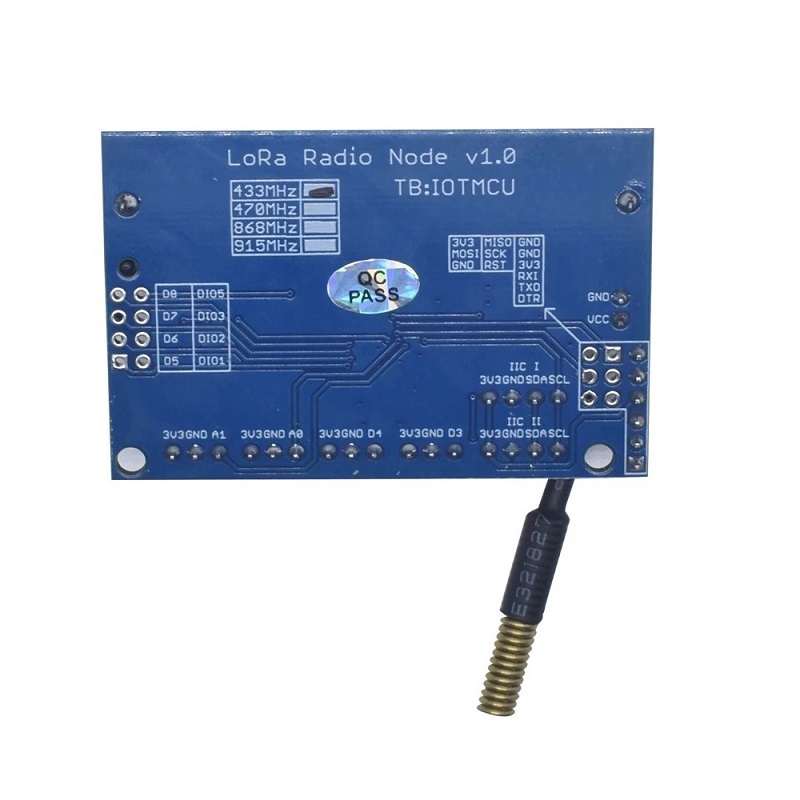 2.4G RFM98 LoRa Radio Node v1.0 Based on S x1278-(433 Mhz) - Robo Nepal