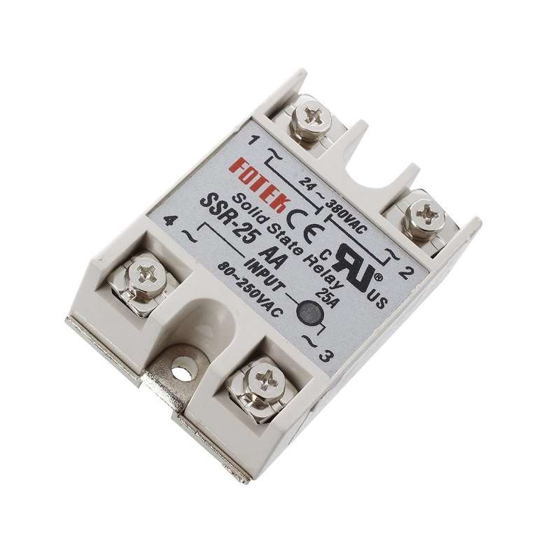 80-250V SSR-25AA Solid State Relay - Robo Nepal