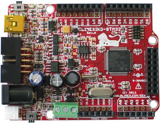 Olimex OLIMEXINO-STM32 ARDUINO/MAPLE like Board with STM32F103RBT60 ... Olimex OLIMEXINO-STM32 ARDUINO/MAPLE like Board with STM32F103RBT60 ...