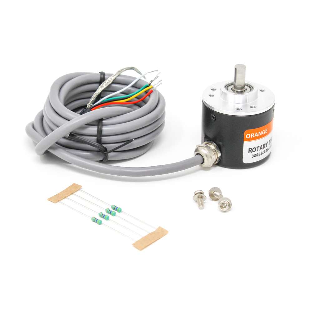 Orange 600 PPR ABZ 3-Phase Incremental Magnetic Rotary Encoder - Robo Nepal Orange 600 PPR ABZ 3-Phase Incremental Magnetic Rotary Encoder - Robo Nepal