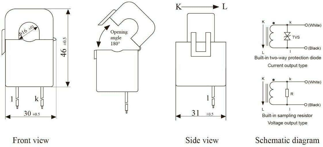 Yhdc Sct016s 200a 100ma Split Core Current Transformer Robo Nepal